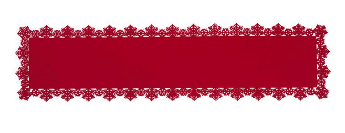 Red Felt Christmas Table Runner – Artisan Wall Decor